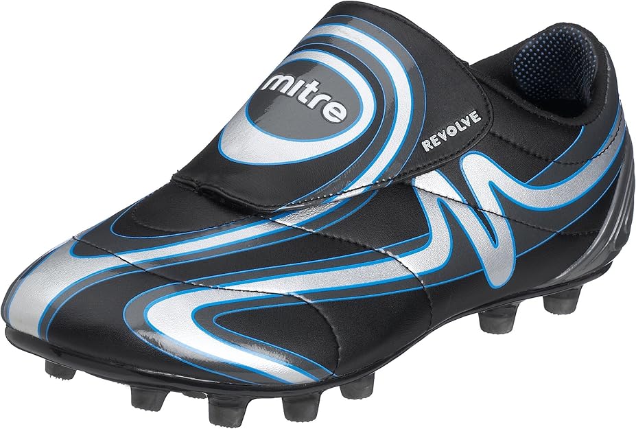 Mitre Revolve Pu B/S/Bl Voetbalschoenen - Zwart/Zilver/B 13 UK: Amazon.nl
