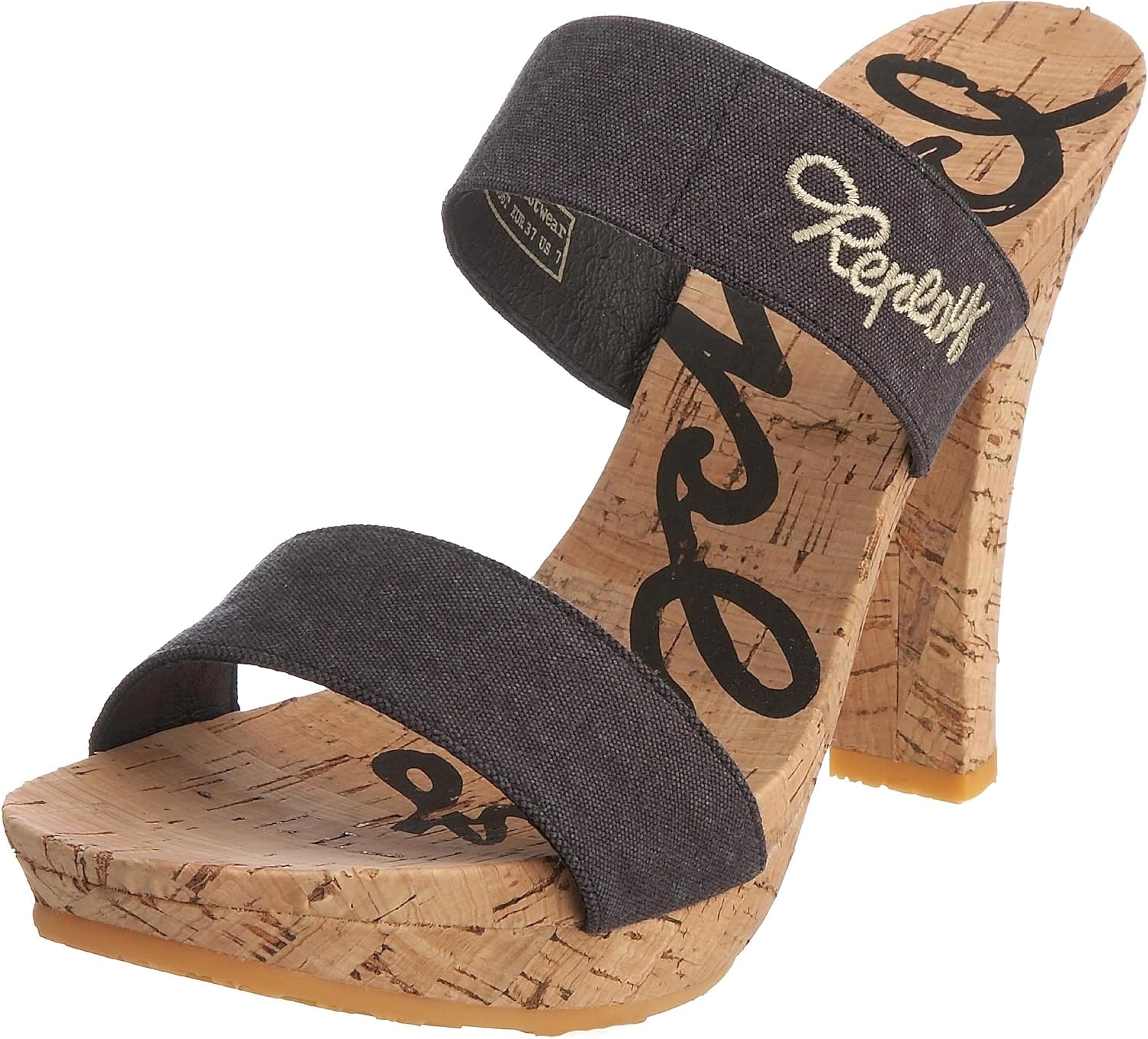 Replay Women's Jada Wedge Sandal Black RP07.0006T.W002 3 UK: Amazon.co ...