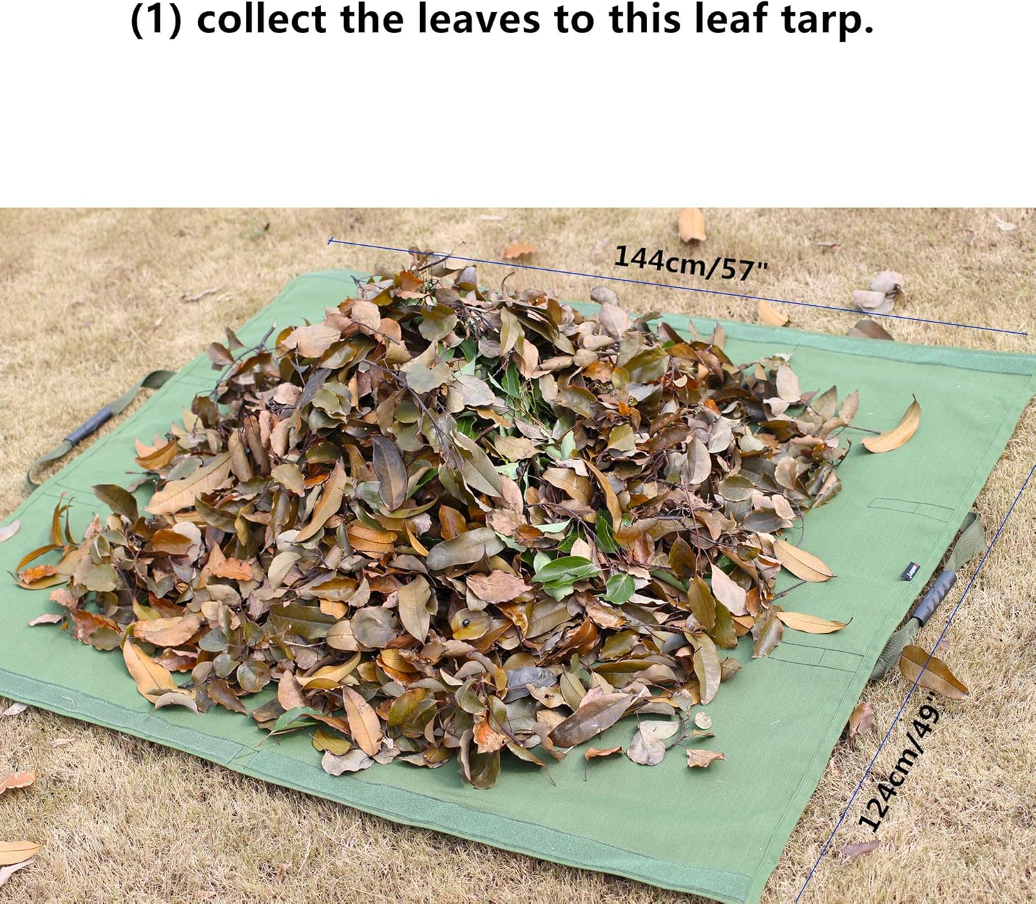 Amatory Leaf Bag Garden Lawn Yard Waste Tarp Container Gardening Tote ...