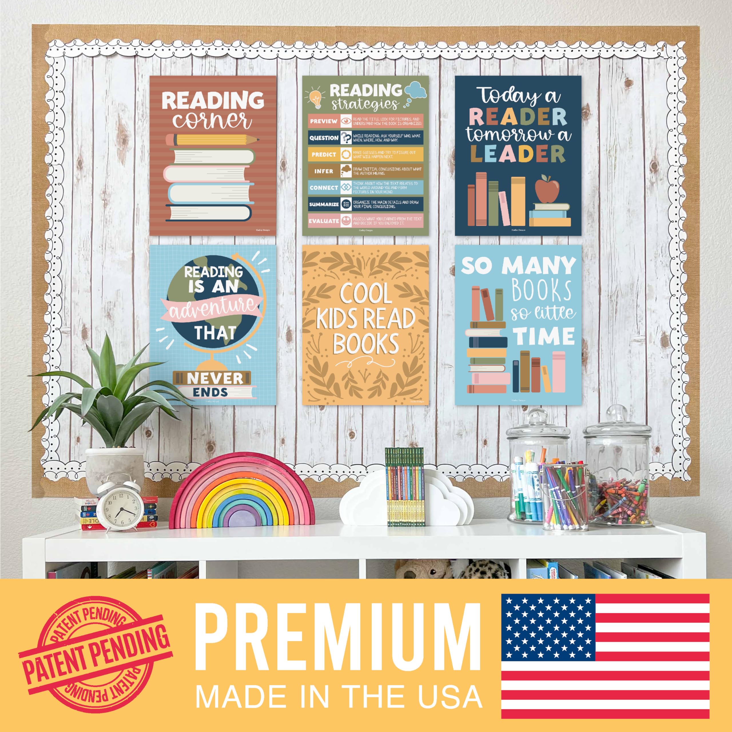 Mua Hadley Designs Motivational Reading Posters For Classroom ...