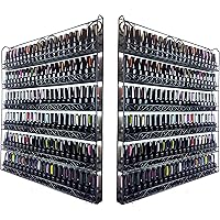 Amazon.com: 2 PIECES Pana Black Metal Nail Polish Wall Mounted 6 Tier ...