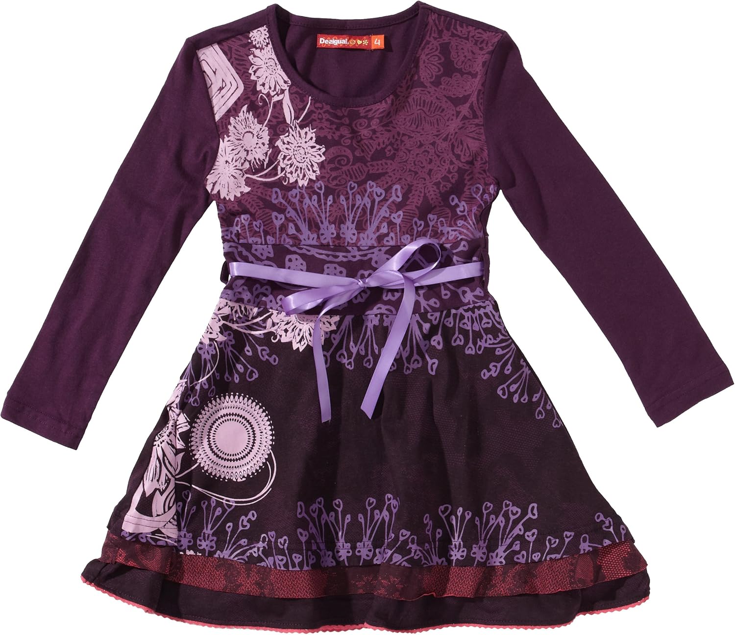 Desigual - nerine - robe - fille - violet (violeta mistic) - 104 cms (4 ...