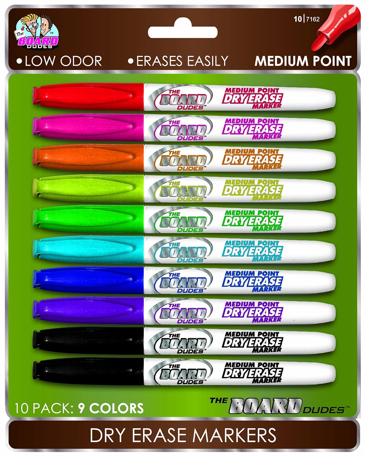 Board Dudes SRX Dry Erase Markers Medium Point 10 Count Assorted Colors board-dudes-srx-dry-erase-markers-medium-point-10-count-assorted-colors