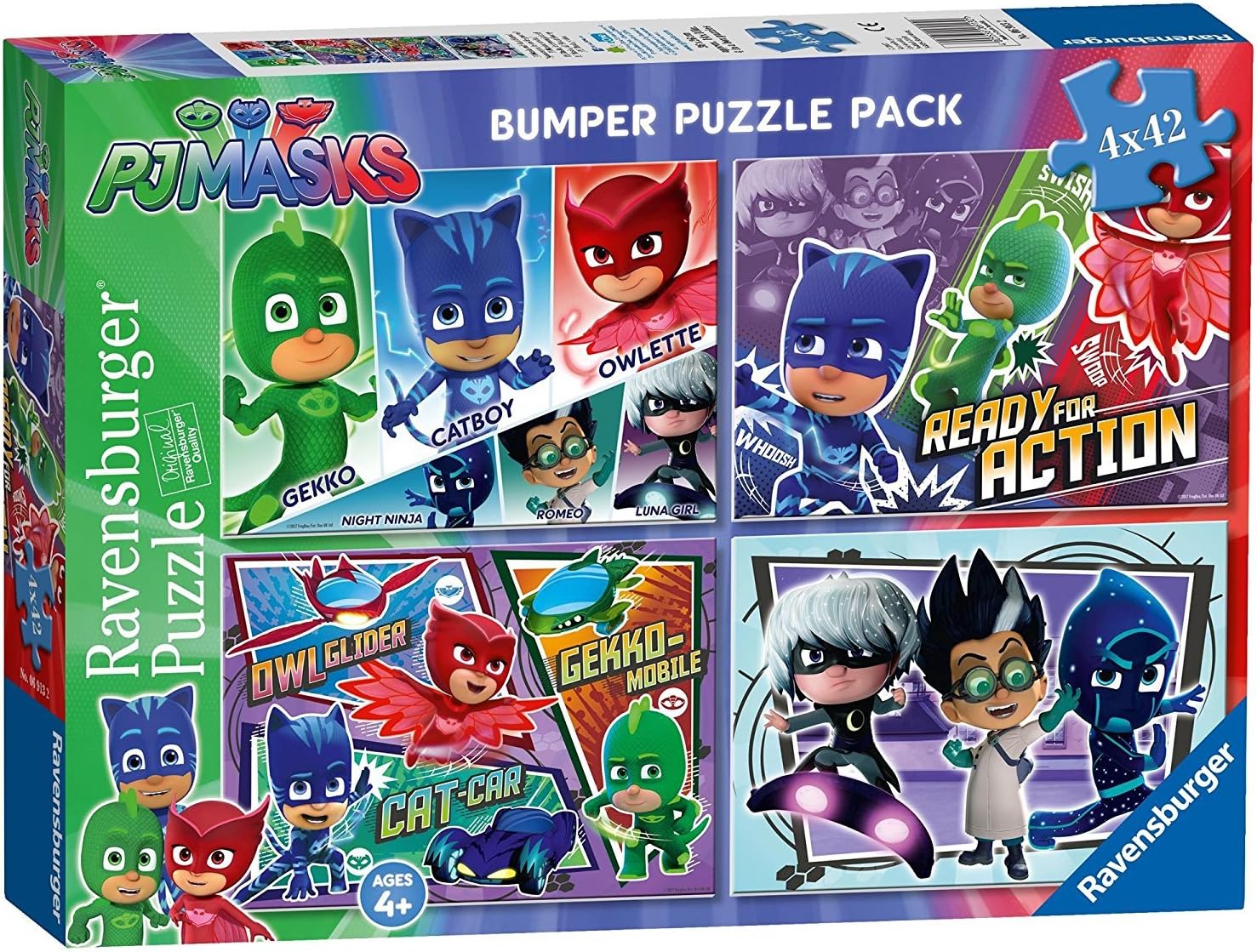 PJ MASKS’ Set Of 4 Bumper Pack Jigsaw Puzzle – BigaMart