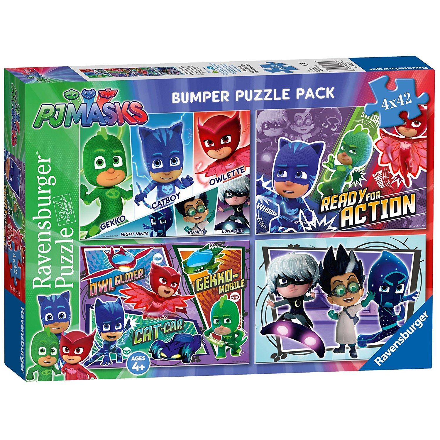Jigsaw Puzzles Ravensburger PJ Masks 4x 42pc Jigsaw Puzzle Bumper Pack Toys