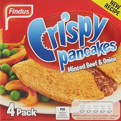 Findus Birds Eye Minced Beef and Onion Crispy Pancakes, 230g (Frozen ...
