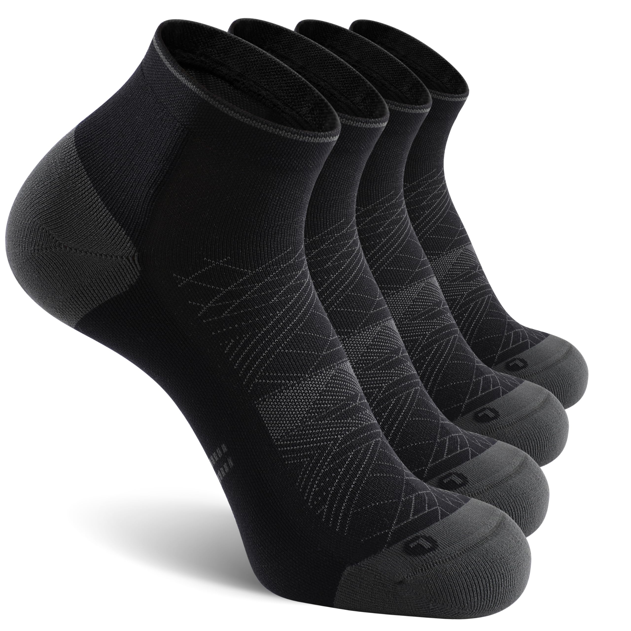 CS CELERSPORT 2 Pairs Ankle Compression Socks for Men and Women Running ...