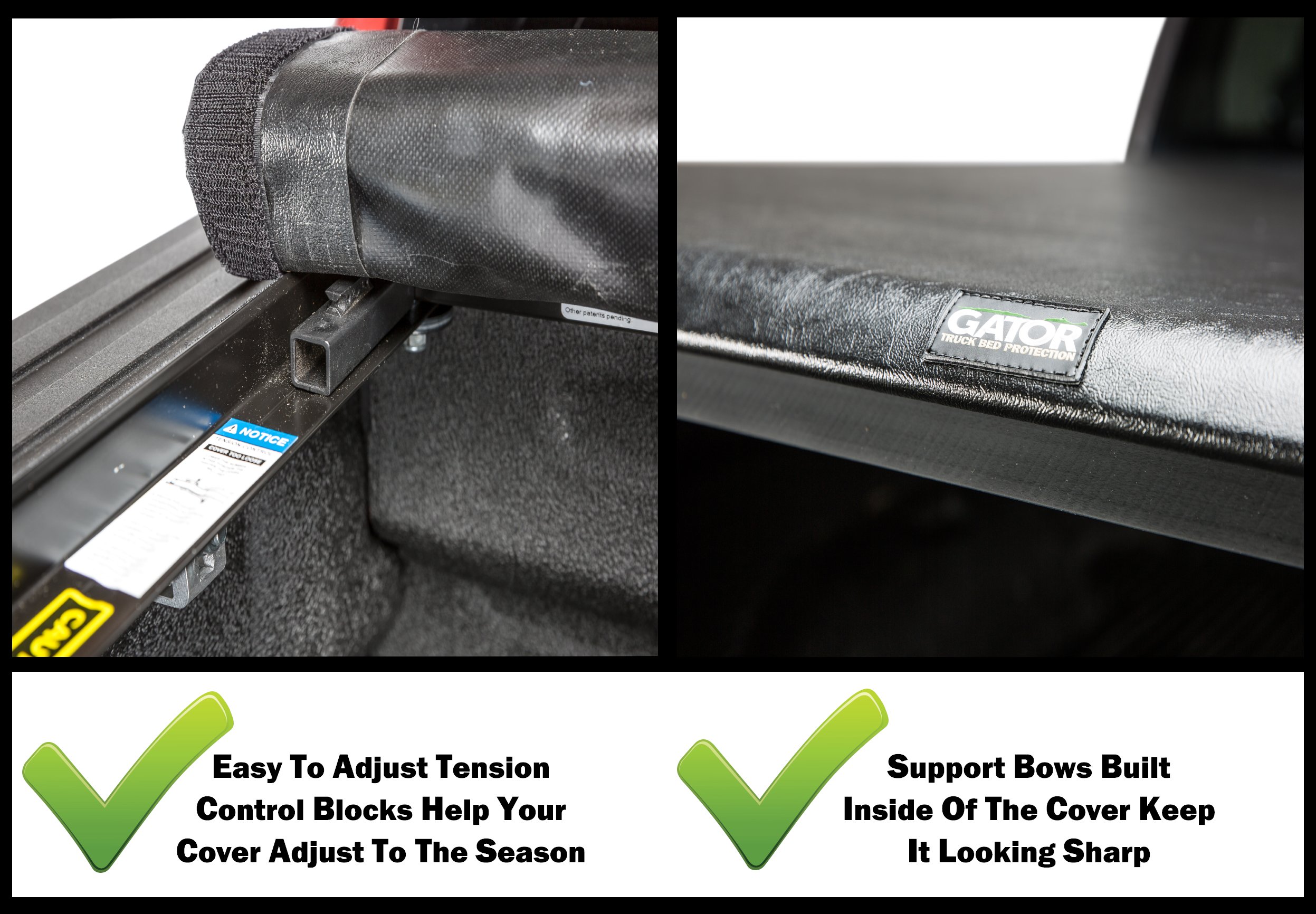 Gator ETX Soft Roll Up Truck Bed Tonneau Cover | 53106 | fits 07-13 GM ...