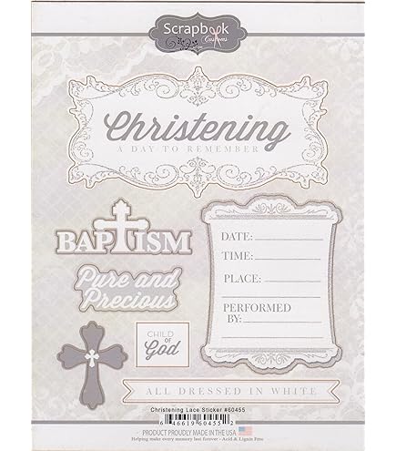Baptism Scrapbook Paper Baptism Day