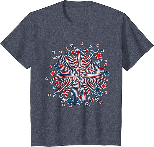 Amazon.com: 4th of July USA Fireworks T-Shirt: Clothing