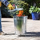 Amazon.com: Angoily Iron Burn Barrel Incinerator Can Metal Incinerator ...