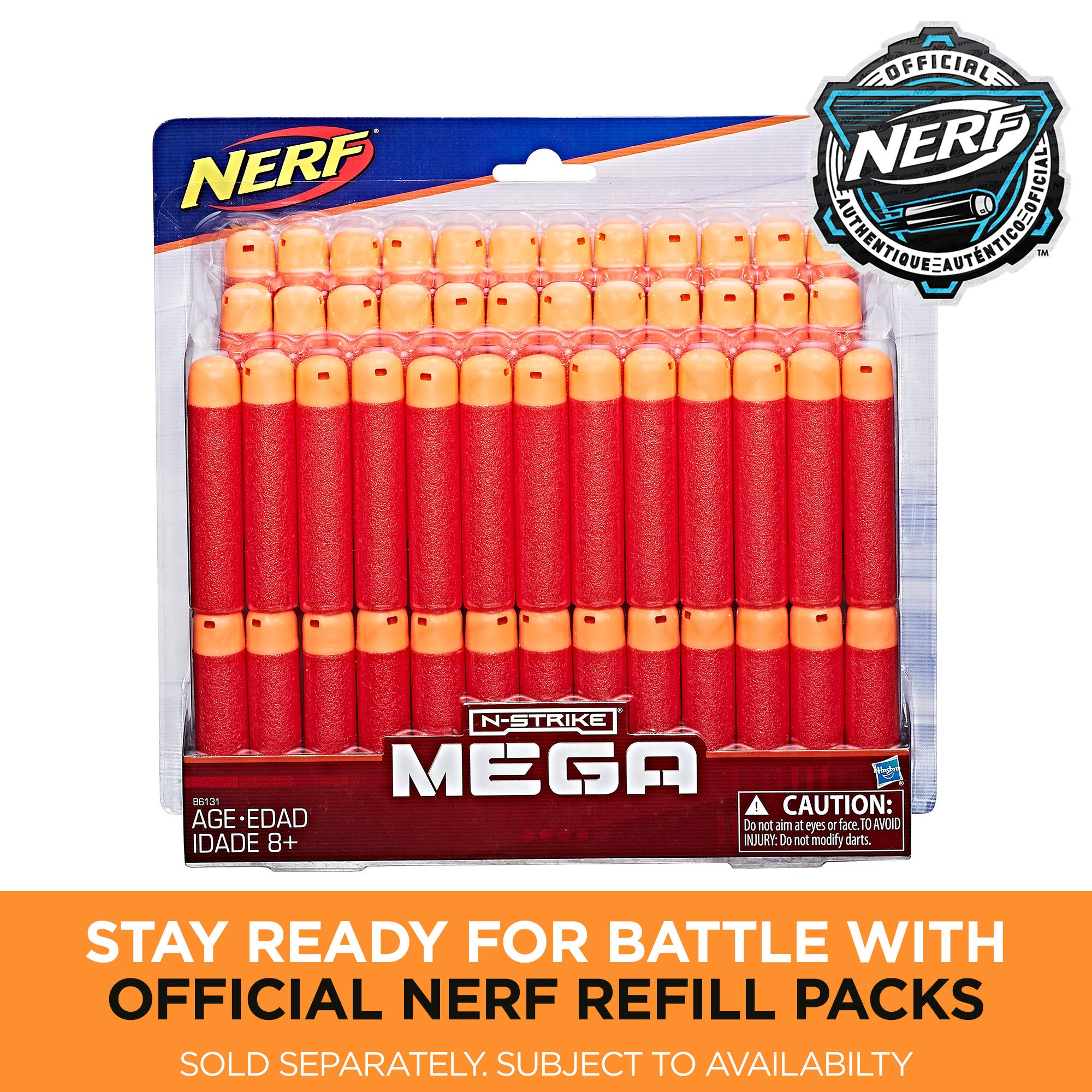 Nerf Centurion Mega Toy Blaster with Folding Bipod, 6-Dart Clip, 6 ...