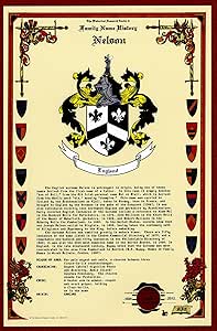 Amazon.com: Nelson Coat of Arms/Crest and Family Name History, meaning ...