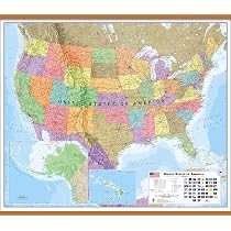 Large Scale Detailed Political Map Of The Usa The Usa