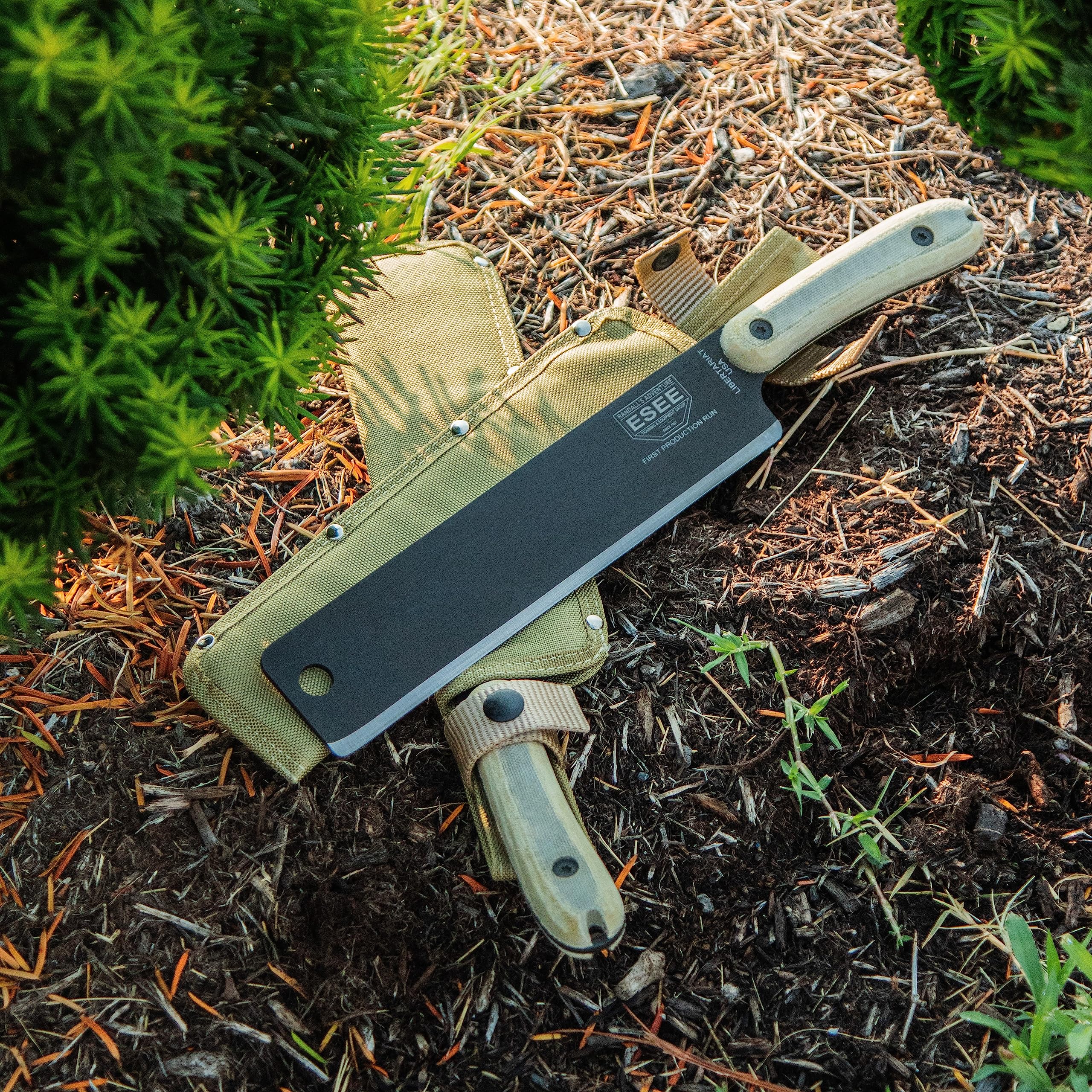 ESEE Knives EXPAT Libertariat USA Machete - Canvas Sheath - Micarta ...