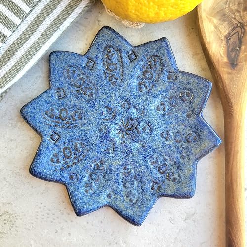 Ceramic Flower Shaped Spoon Rest for Kitchen Counter in Cute Country ...