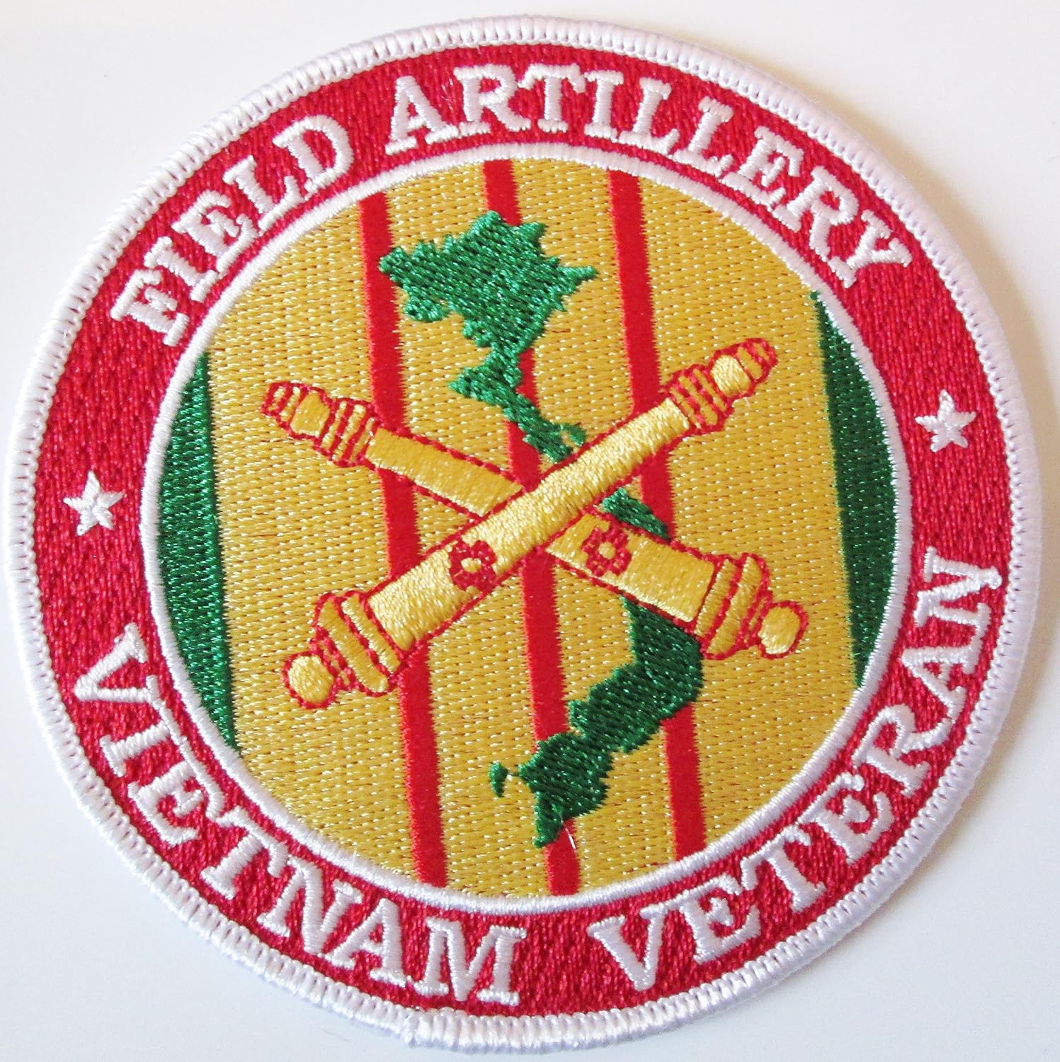 Amazon.com: FIELD ARTILLERY *VIETNAM VETERAN* 4 INCH ROUND PATCH. 2 ...