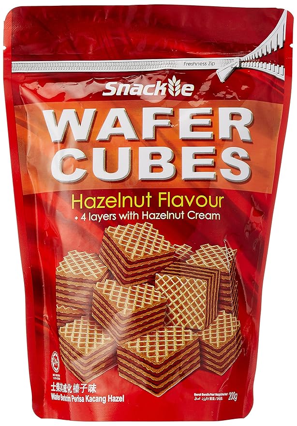 Snackie Wafer Cubes, Hazelnut, 200g: Amazon.in: Grocery & Gourmet Foods