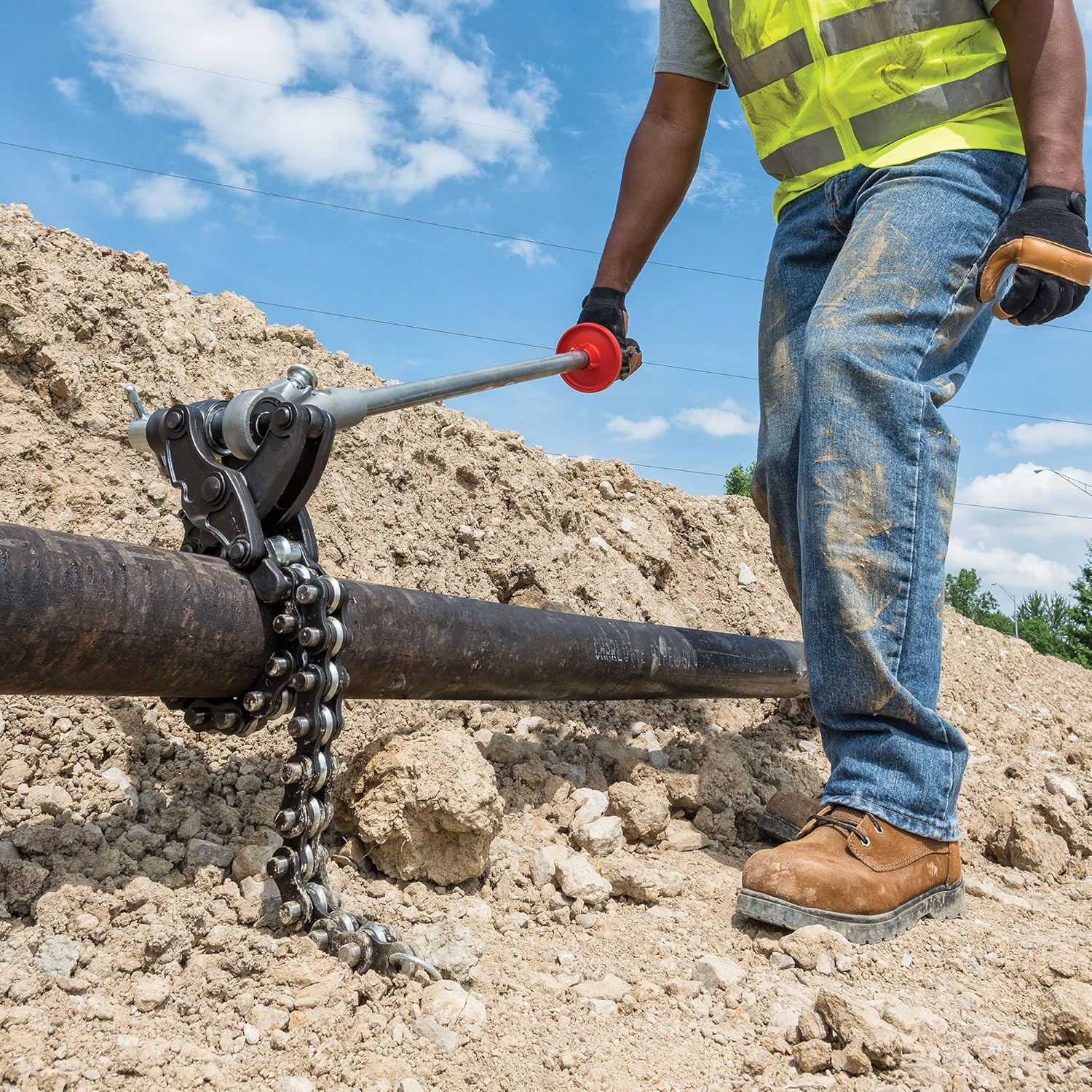 RIDGID 32900 Model 246 Soil Pipe Cutter, 1-1/2-inch to 6-inch Chain ...