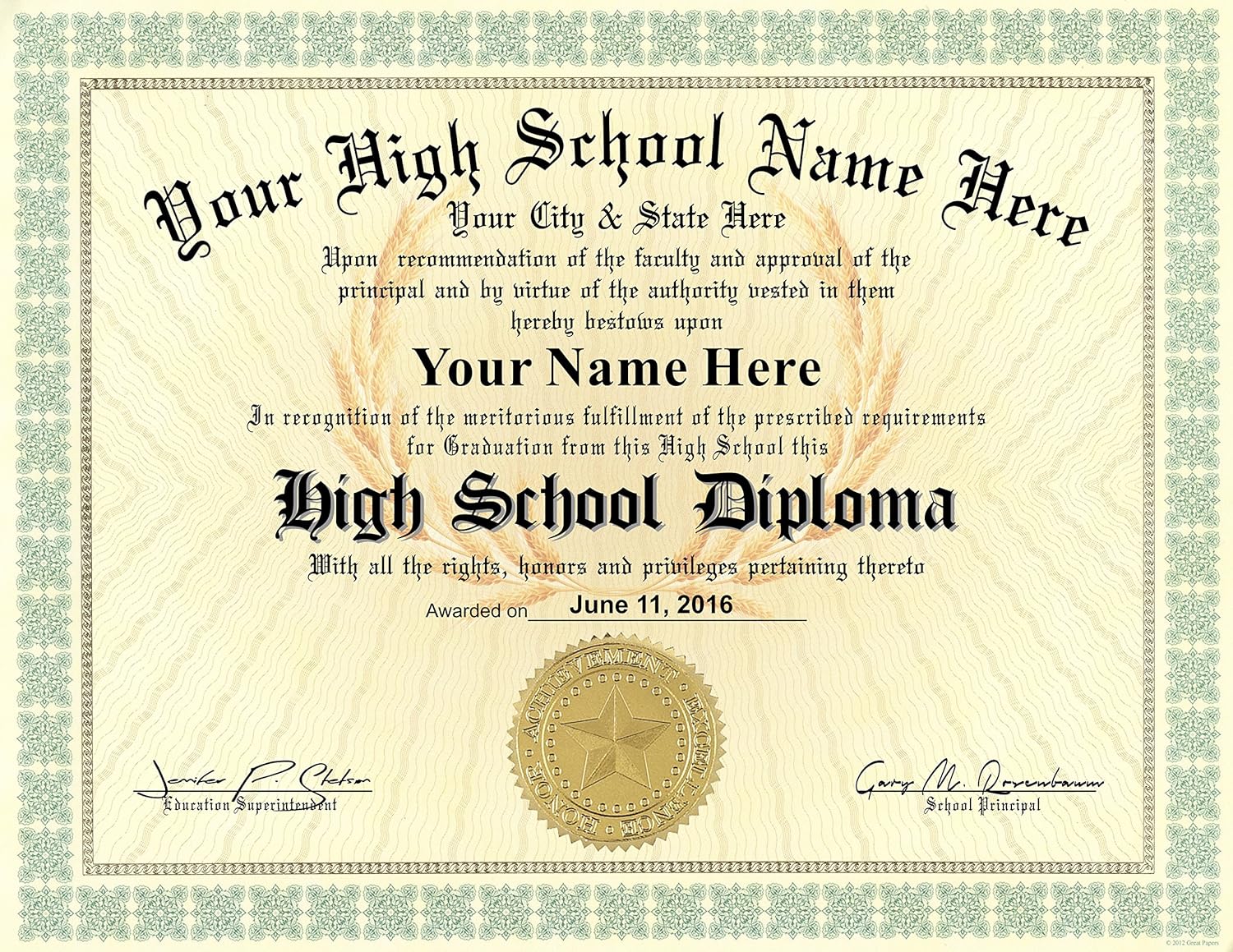 High School Diploma Images Free Resume Templates