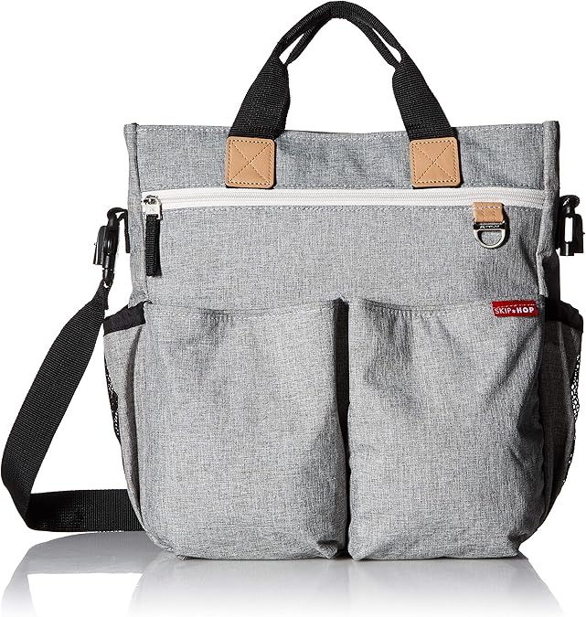 Skip Hop Duo Signature Tote Bag, Grey Melange: Amazon.co.uk: Baby