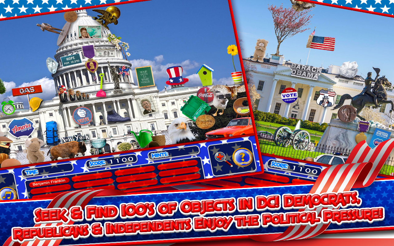 Hidden Object Washington DC Secrets – Seek and Find Objects Puzzle ...