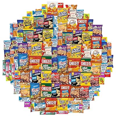 Buy Snack Chest Care Package 120 Count Variety Snacks Gift Box ...