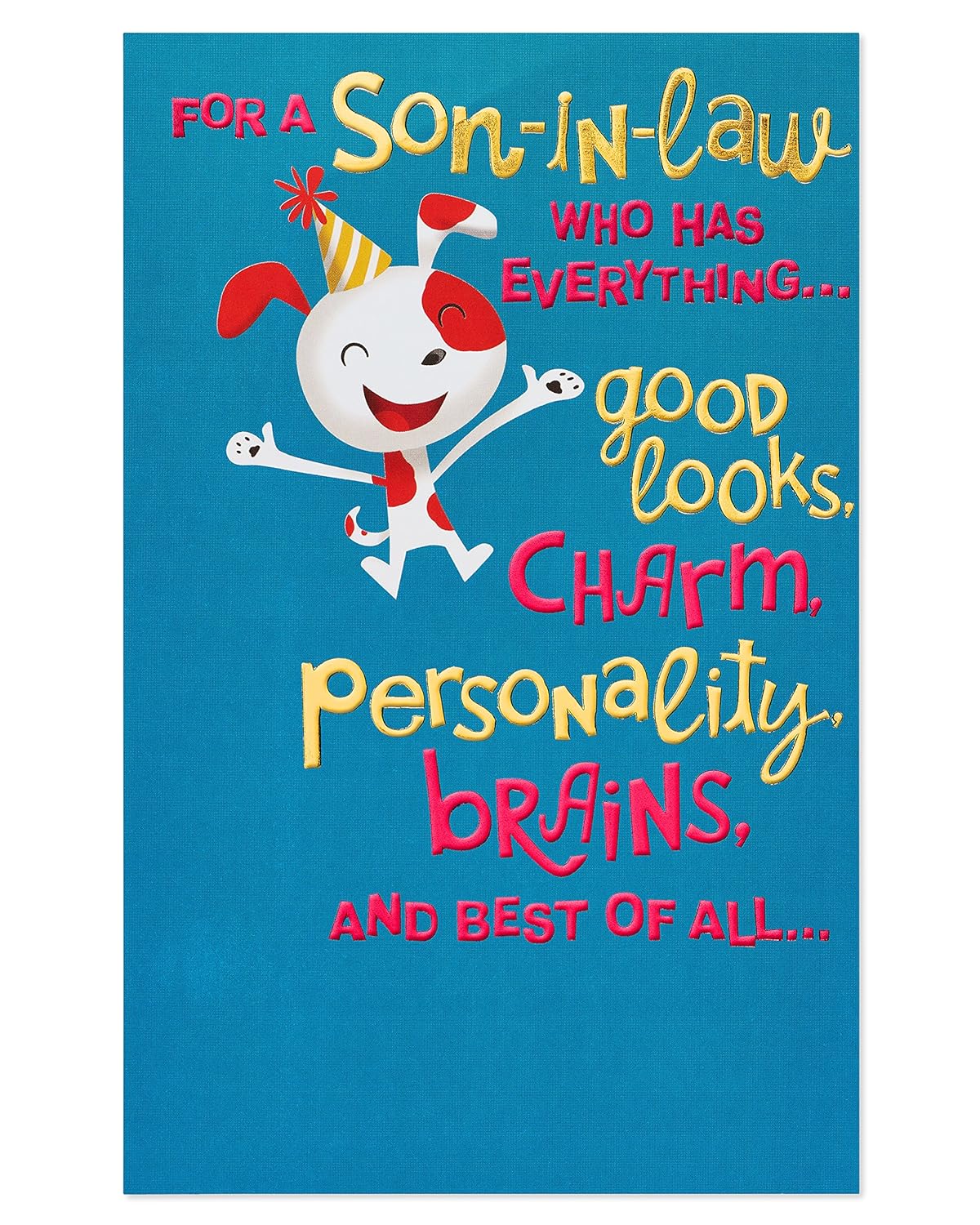 American Greetings Funny Birthday Card For Son in Law With Foil Amazon 