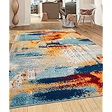 Amazon.com: Rugshop Sky Collection Modern Abstract Area Rug 5' x 7 ...
