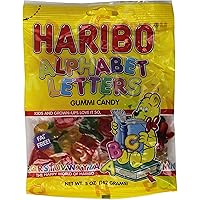 Amazon.com : Haribo Gummies - Alphabet Letters - 5 oz : Gummy Candy ...