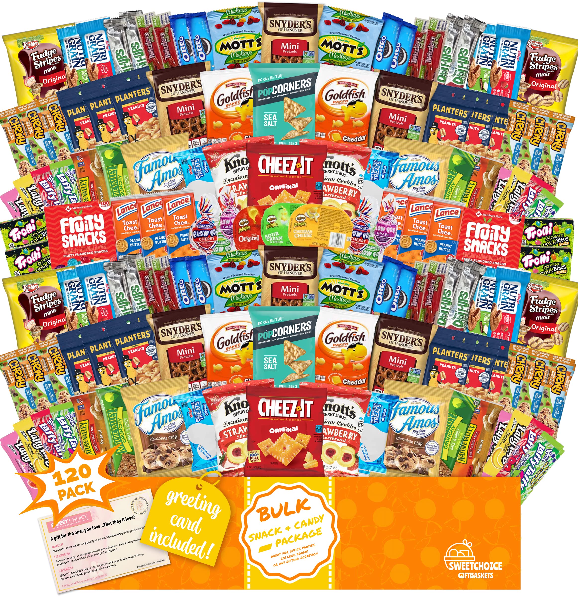 Snack Box Valentines Care Package (120 Count) Variety Snacks candy Gift ...