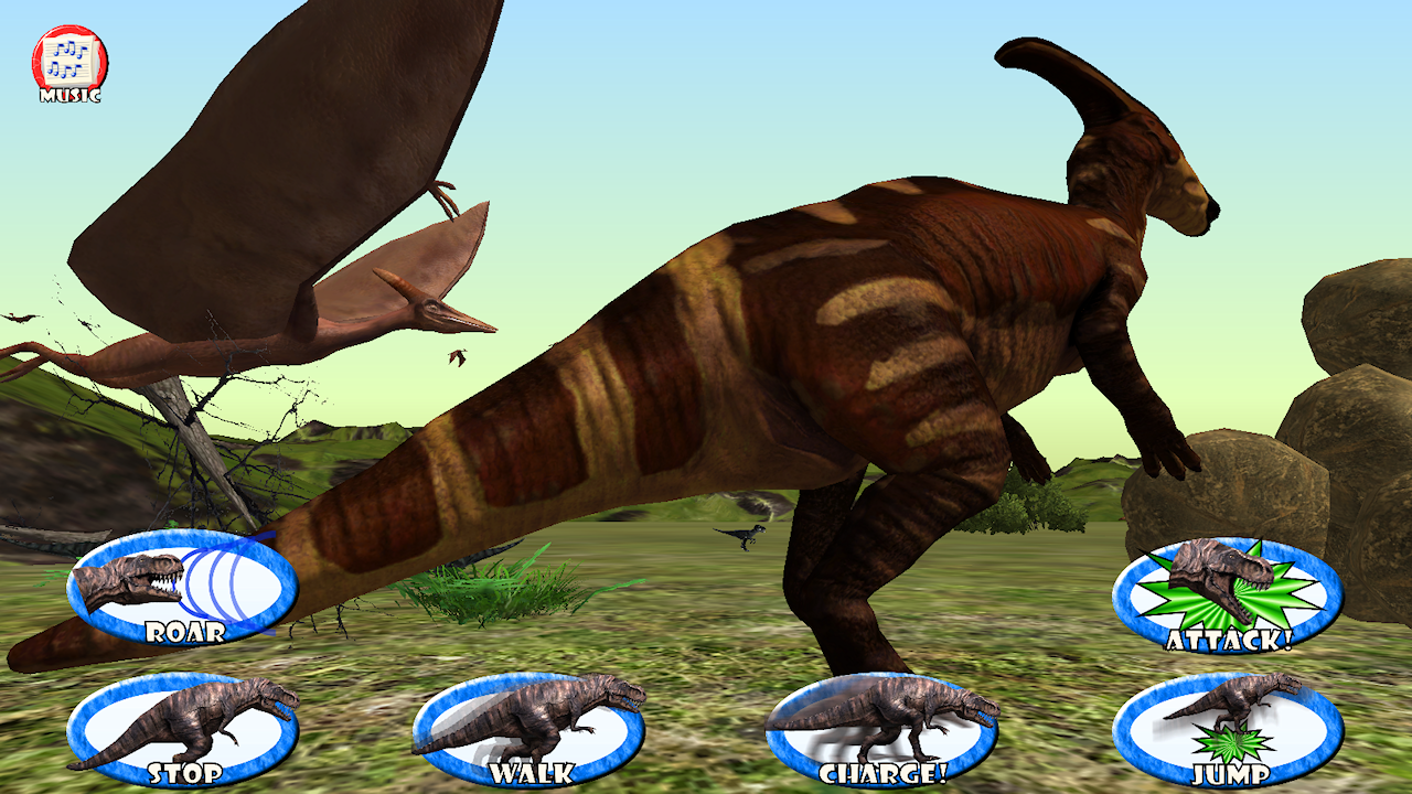 Dinosaur Roar Rampage Game For Kids And Toddlers With 3D Prehistoric 