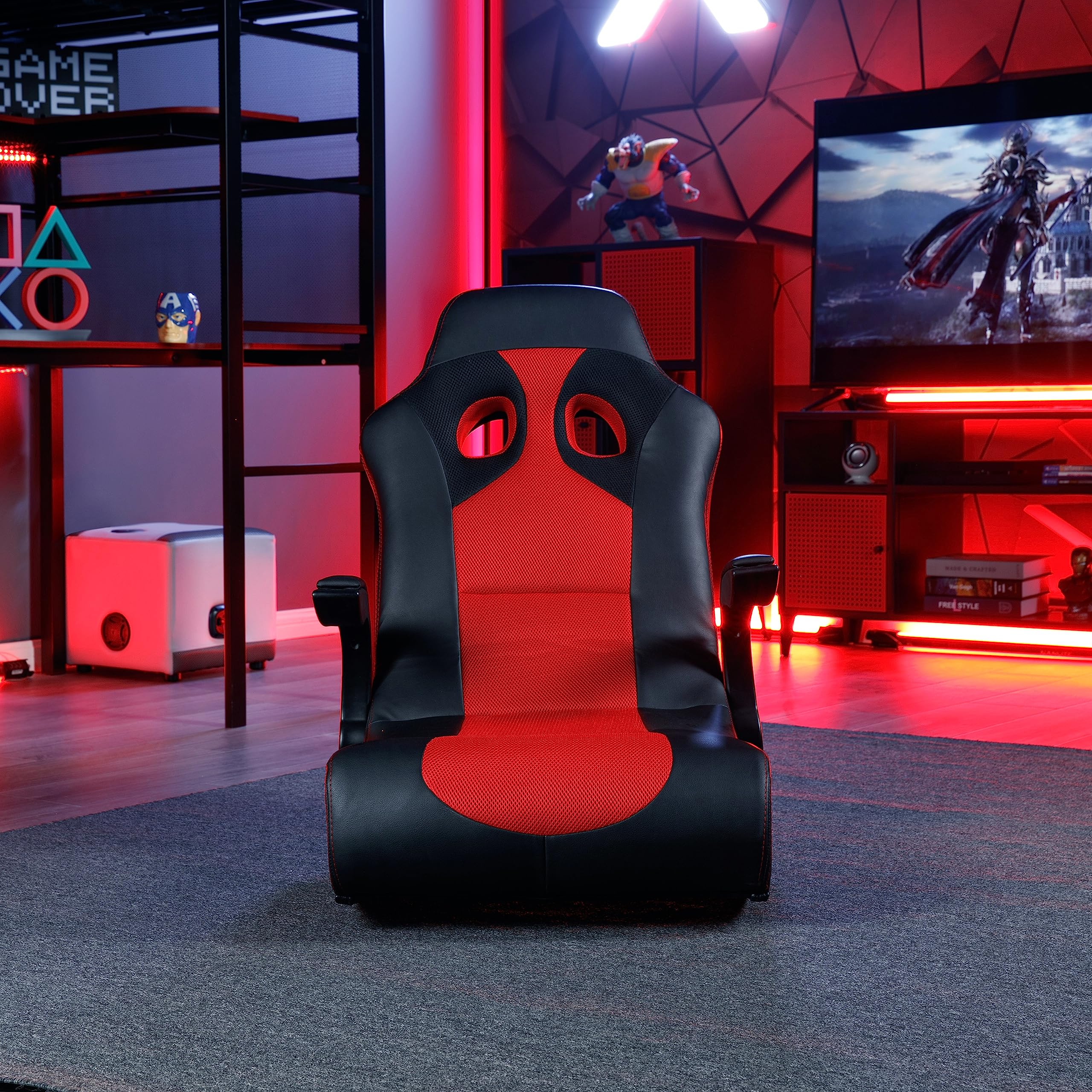 X Rocker Vibe 2 1 Bluetooth Pedestal Gaming Chair - Black/Red at Jay ...