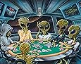 Amazon.com: Texas Hold'em Poker UFO Alien Motivational Poster Art Print ...