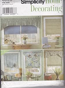 Amazon.com: Simplicity Roman Shades Sewing Pattern # 8353 : Arts ...