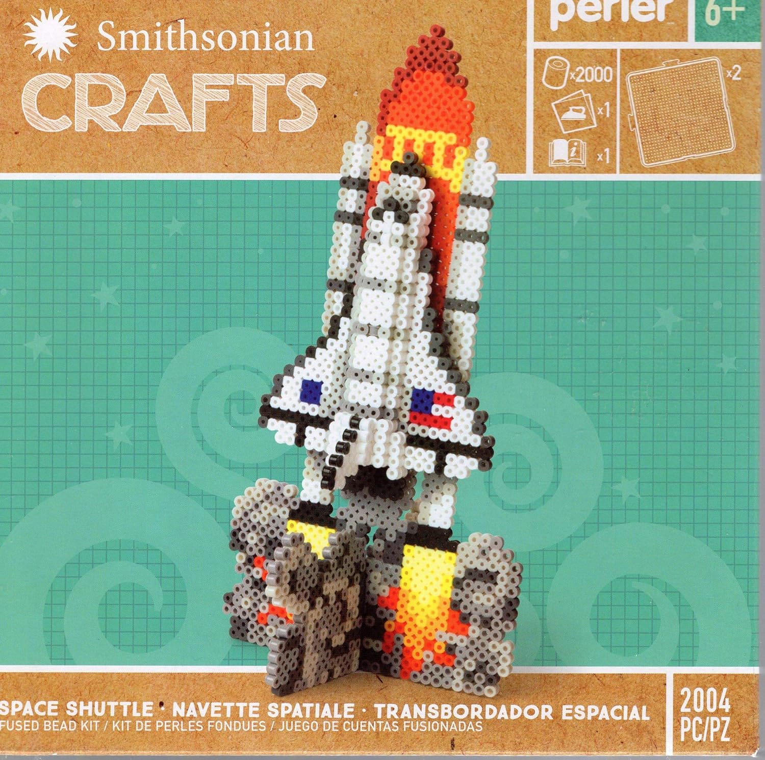 Perler Fused Bead 3d Space Shuttle Activity Kit - vrogue.co