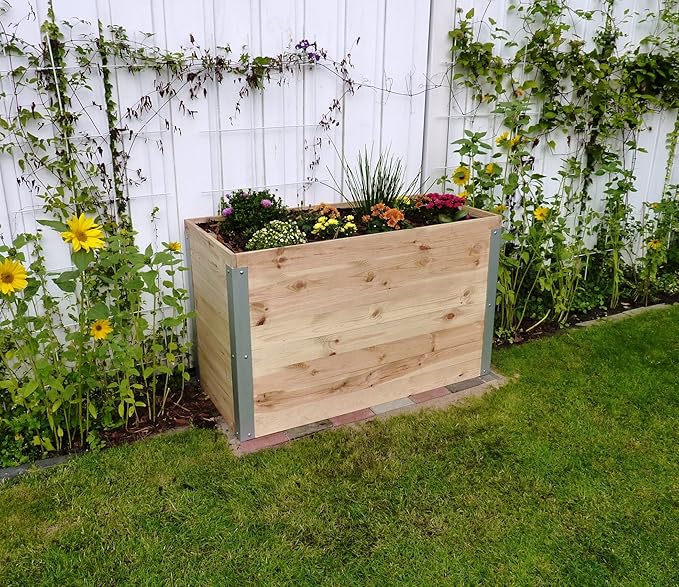 POTAGER/JARDINIERE HAUTE EN BOIS - 120 x 60: Amazon.fr: Jardin