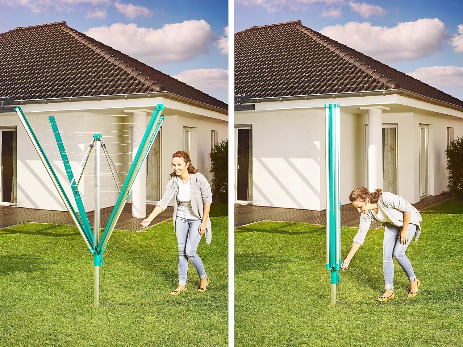 Leifheit Linomatic Rotary Washing Line 500 Deluxe – 50 m – BigaMart