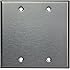 Leviton 84014-40 1-Gang, No Device Blank Wallplate, Standard Size, Box ...