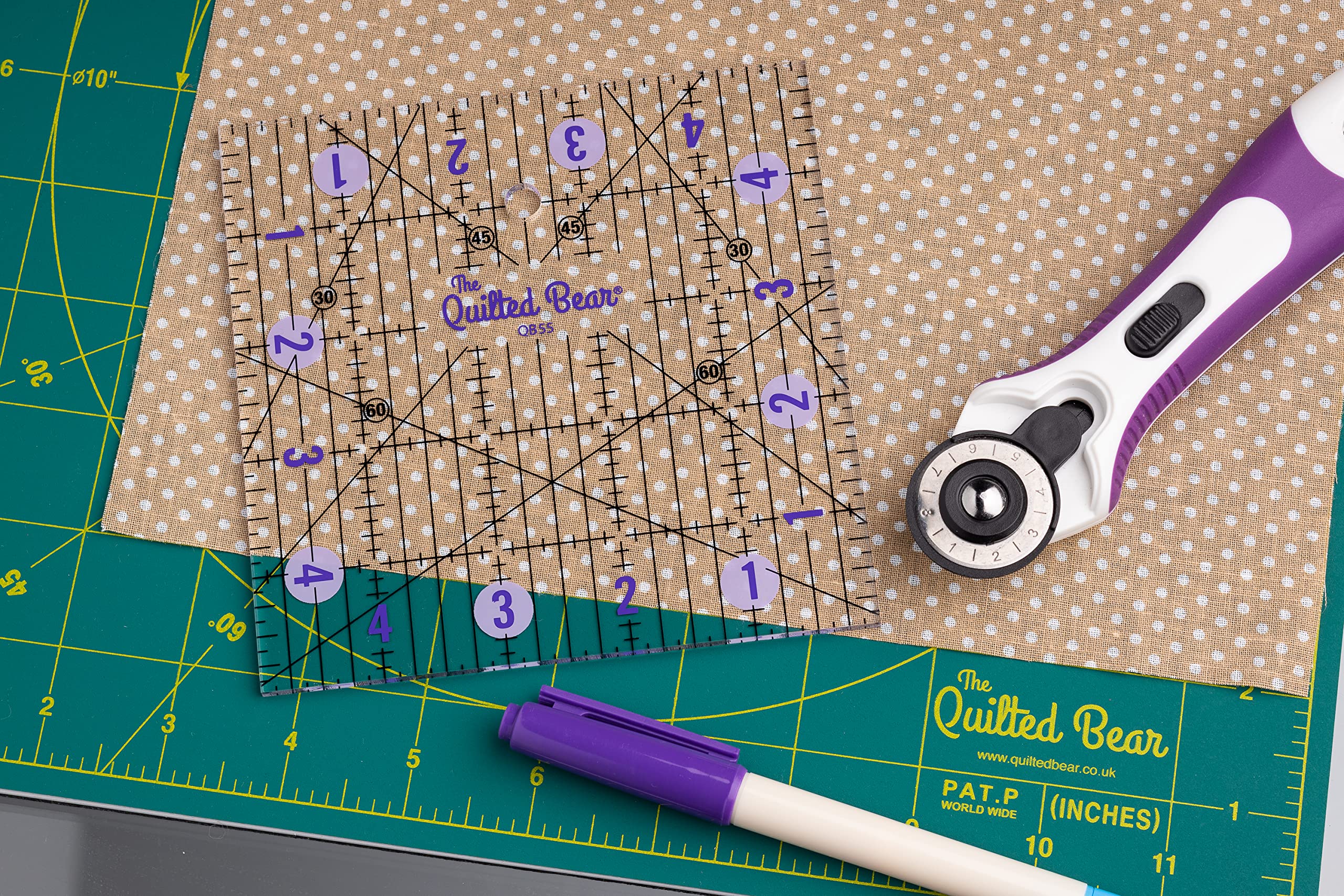 Mua The Quilted Bear Quilting Rulers - Transparent Acrylic Non Slip ...
