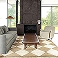 Amazon.com: Rugs USA x Arvin Olano Louie Diamond Checkerboard Jute Area ...