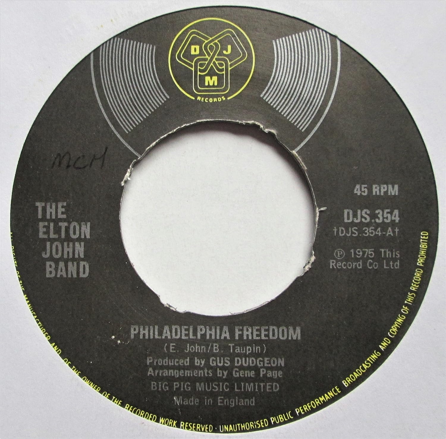 Philadelphia freedom (1975, feat. John Lennon) / Vinyl single [Vinyl ...