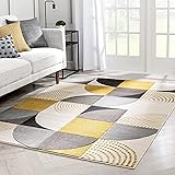 Amazon.com: Well Woven Good Vibes Helena Gold Modern Geometric Shapes 5 ...