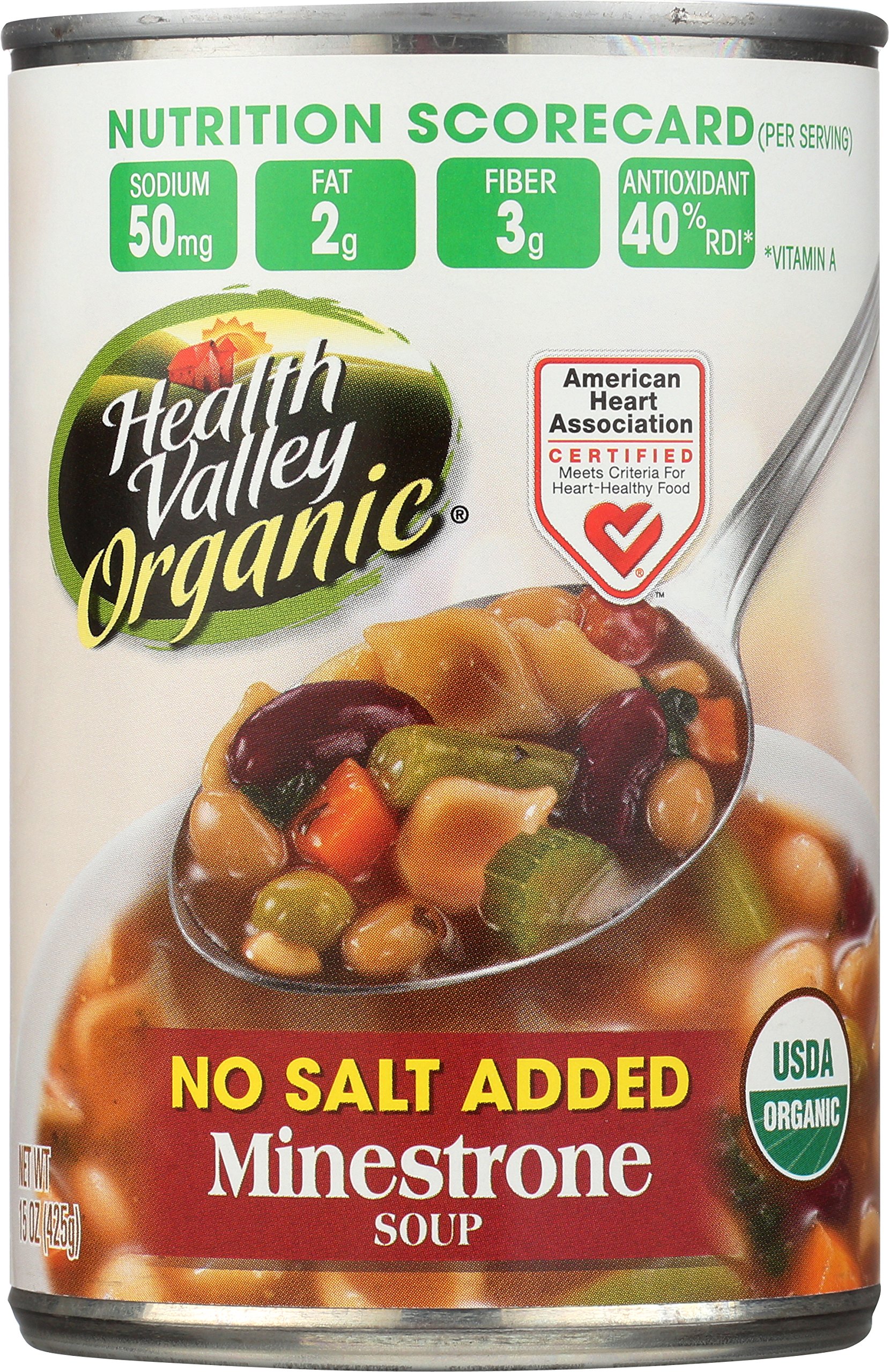 Amazon.com : Health Valley Organic No Salt Added Soup, Chicken Noodle ...
