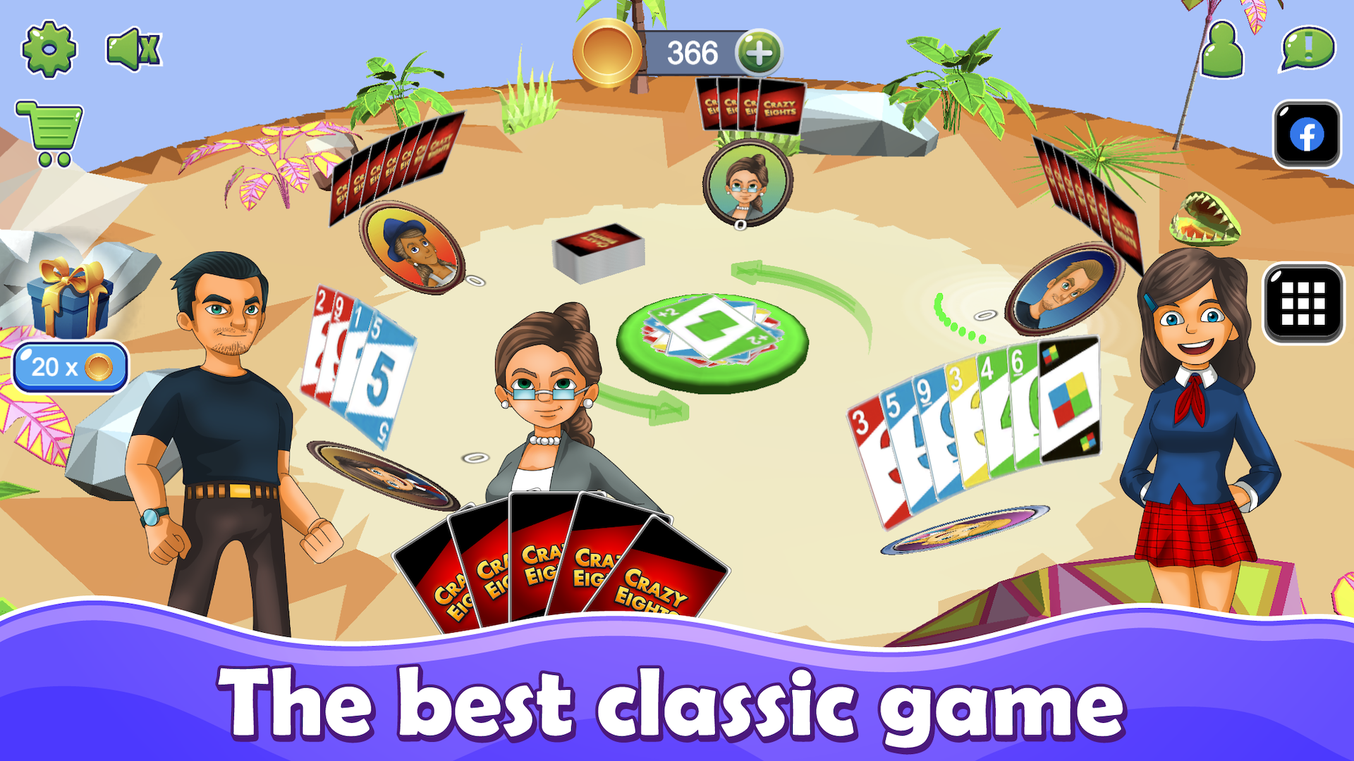 Crazy Eights 3D:Amazon.in:Appstore for Android