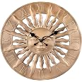 Amazon.com: Bulova Sunrise Indoor/Outdoor Wall Clock, 14.3"", Golden ...