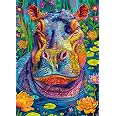 Amazon.com: Bgraamiens Puzzle-Hippo in Water-1000 Pieces Rectangle ...
