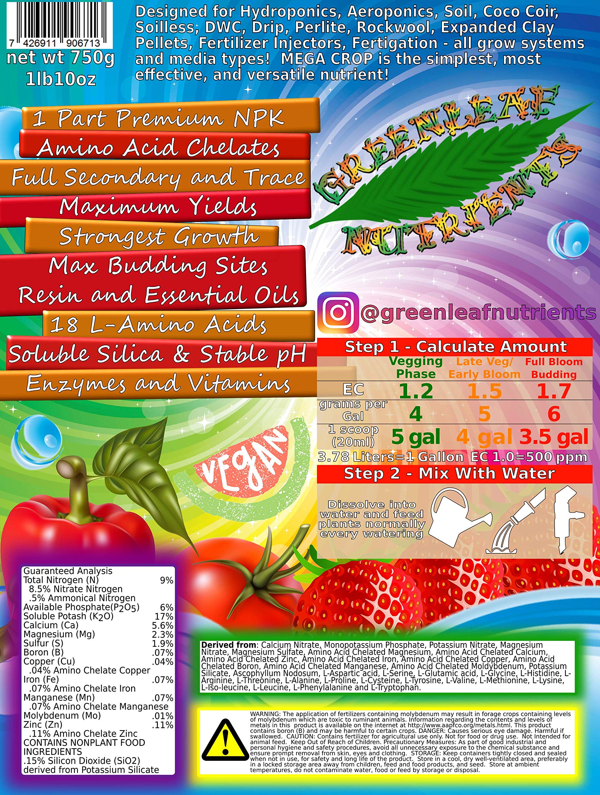 Mua Mega Crop 1-Part Complete Hydroponic and Soil Base Nutrient ...