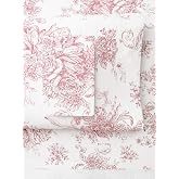 Amazon.com: Melange Home Mélange Home, Mauve Toile, Twin Sheet Set ...
