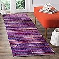Amazon.com: SAFAVIEH Rag Rug Collection 2'3" x 8' Purple / Multi ...